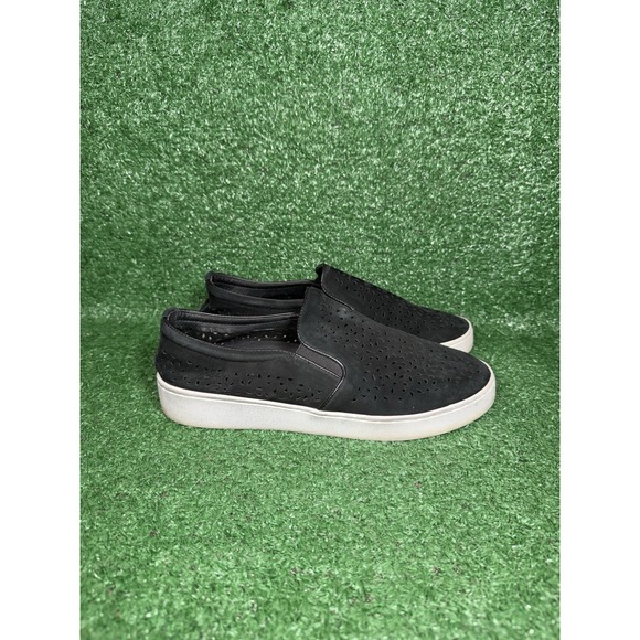 Vionic | Shoes | Vionic Womens 85 Slip On Shoes Midi Perf Black Leather ...